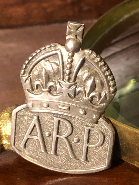 Vintage Silver WW2 ARP Badge, 1938, London with Free … - Gem