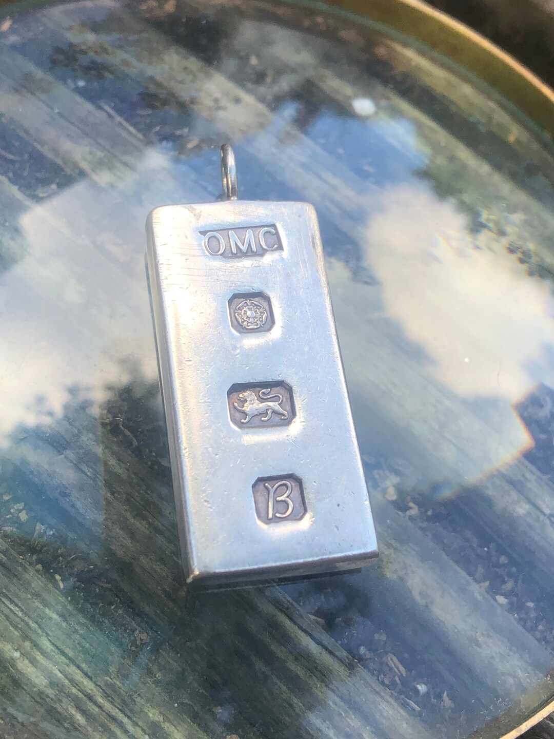 Vintage Silver Ingot Pendant Sheffield 1976 31 Grams - Etsy