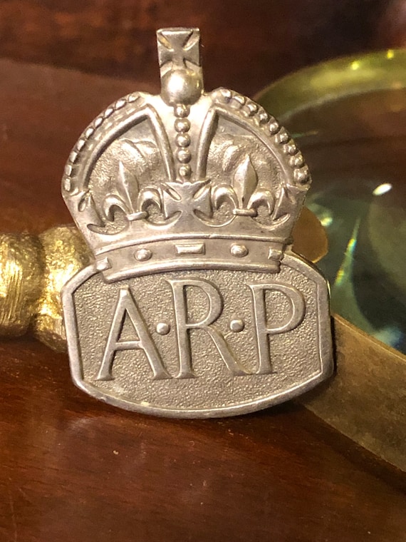 Vintage Silver WW2 ARP Badge, 1938, London with Free … - Gem