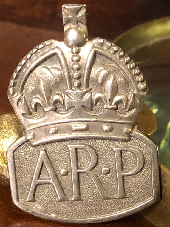 Vintage Silver WW2 ARP Badge, 1938, London with Free … - Gem