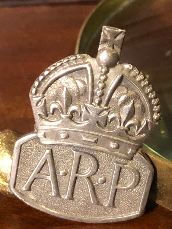 Vintage Silver WW2 ARP Badge, 1938, London with Free … - Gem