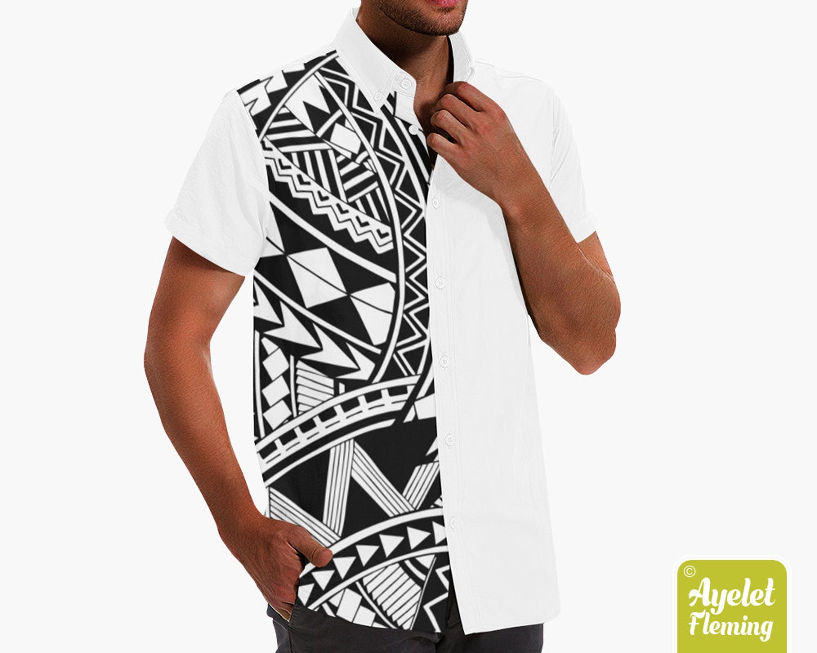 Polynesian Shirt Samoan Shirt Samoan Shirt Shirt - Etsy