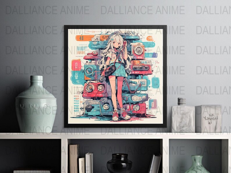 1960s Anime Character Print: Isekai Style Wall Art (digital Download ...
