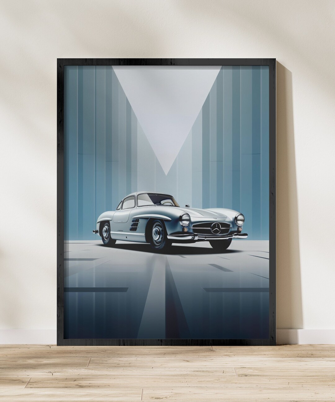 Mercedes Gullwing Wall Art - Car Poster - Printable Wall Art - Digital ...