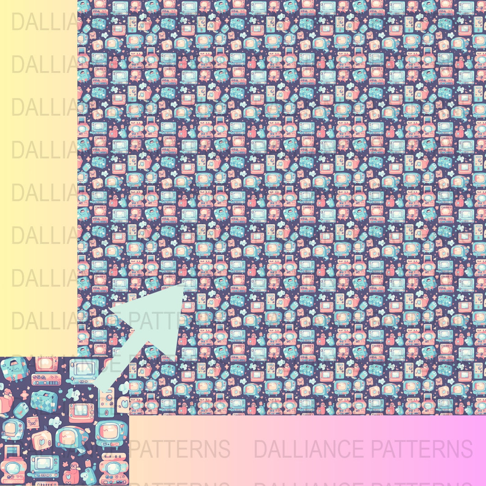 350 Kawaii Patterns - Kawaii Patterns - Wallpaper - Seamless Patterns ...