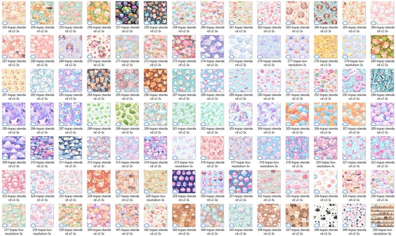 350 Kawaii Patterns - Kawaii Patterns - Wallpaper - Seamless Patterns ...
