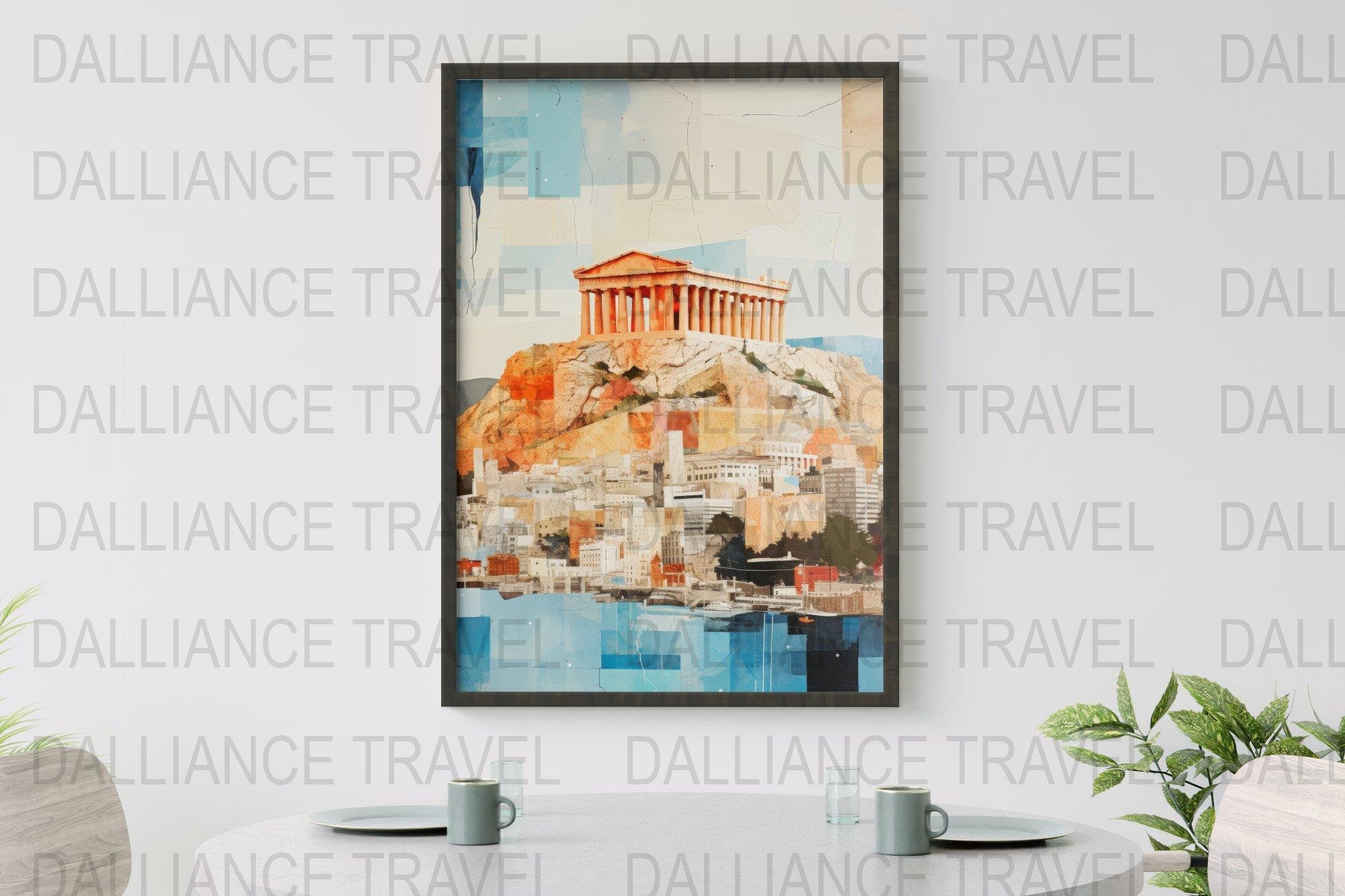 Athens Print Athens Poster Athens Wall Art Greece Print Mediterranean ...
