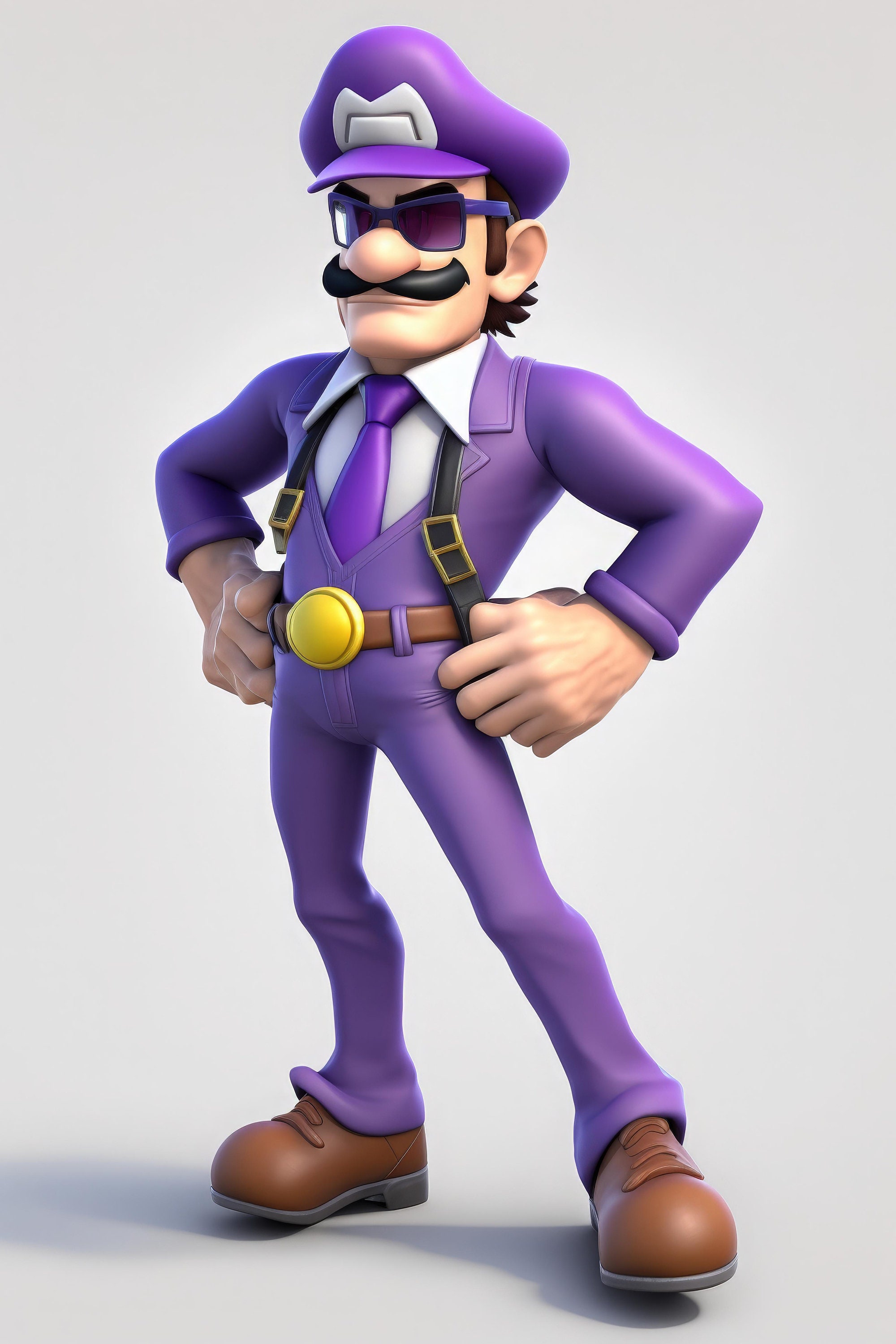 Waluigi Wall Art Waluigi Print Printable Wall Art Digital Download High ...