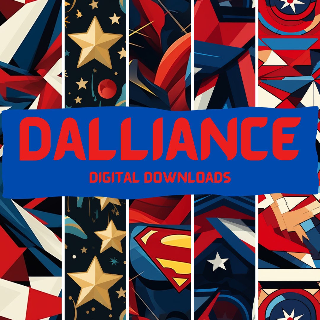 Marvel Digital Papers, Patterns & Backgrounds Seamless PNG Files ...