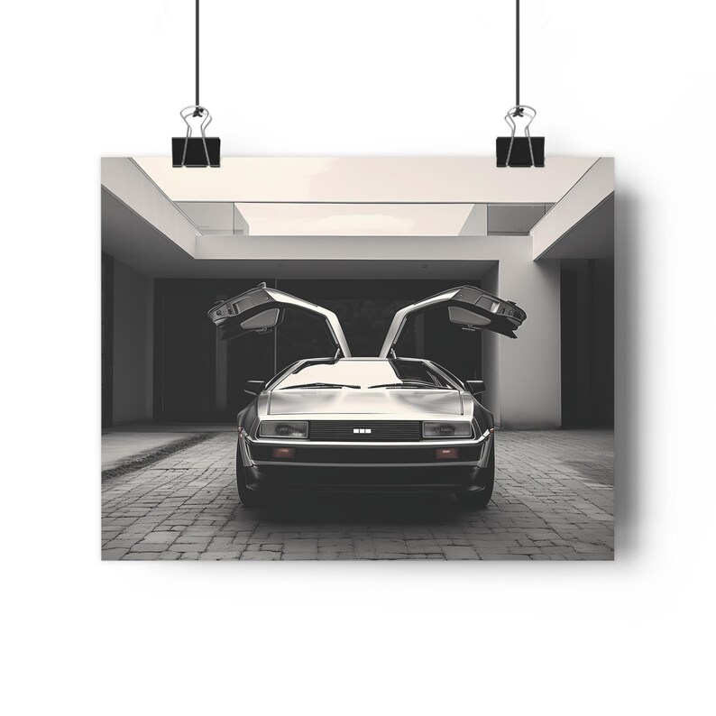 Delorean Poster: Iconic Sports Car Art Print - Etsy