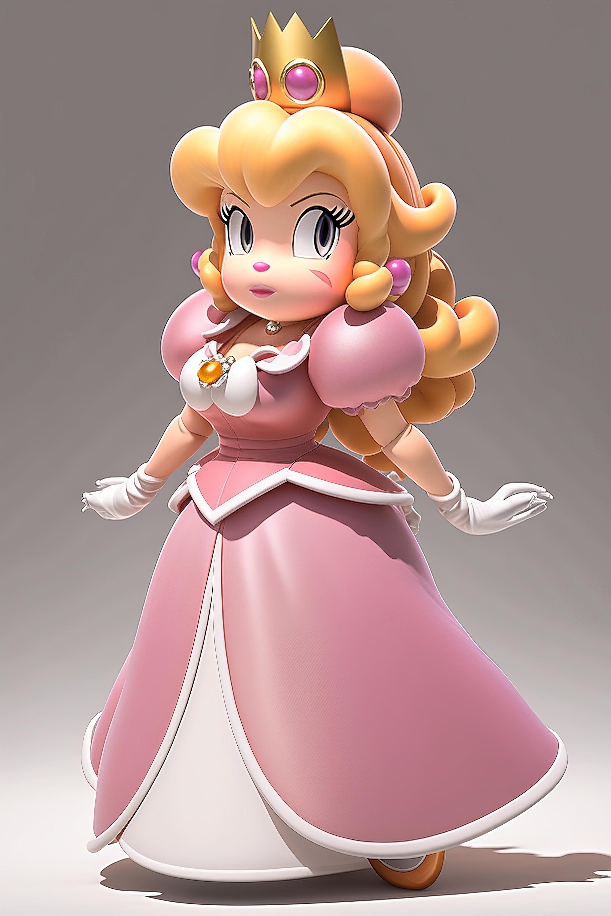 Princess Peach Wall Art Princess Peach Print Printable Wall Art Digital ...