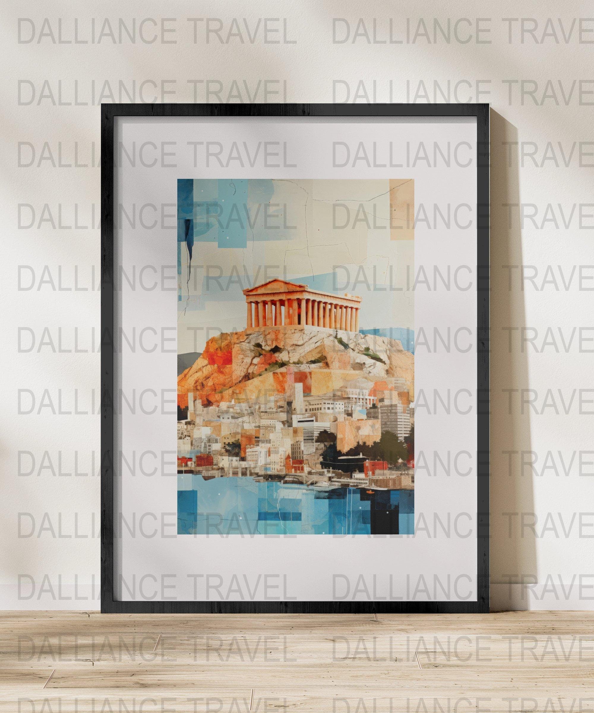 Athens Print Athens Poster Athens Wall Art Greece Print Mediterranean ...