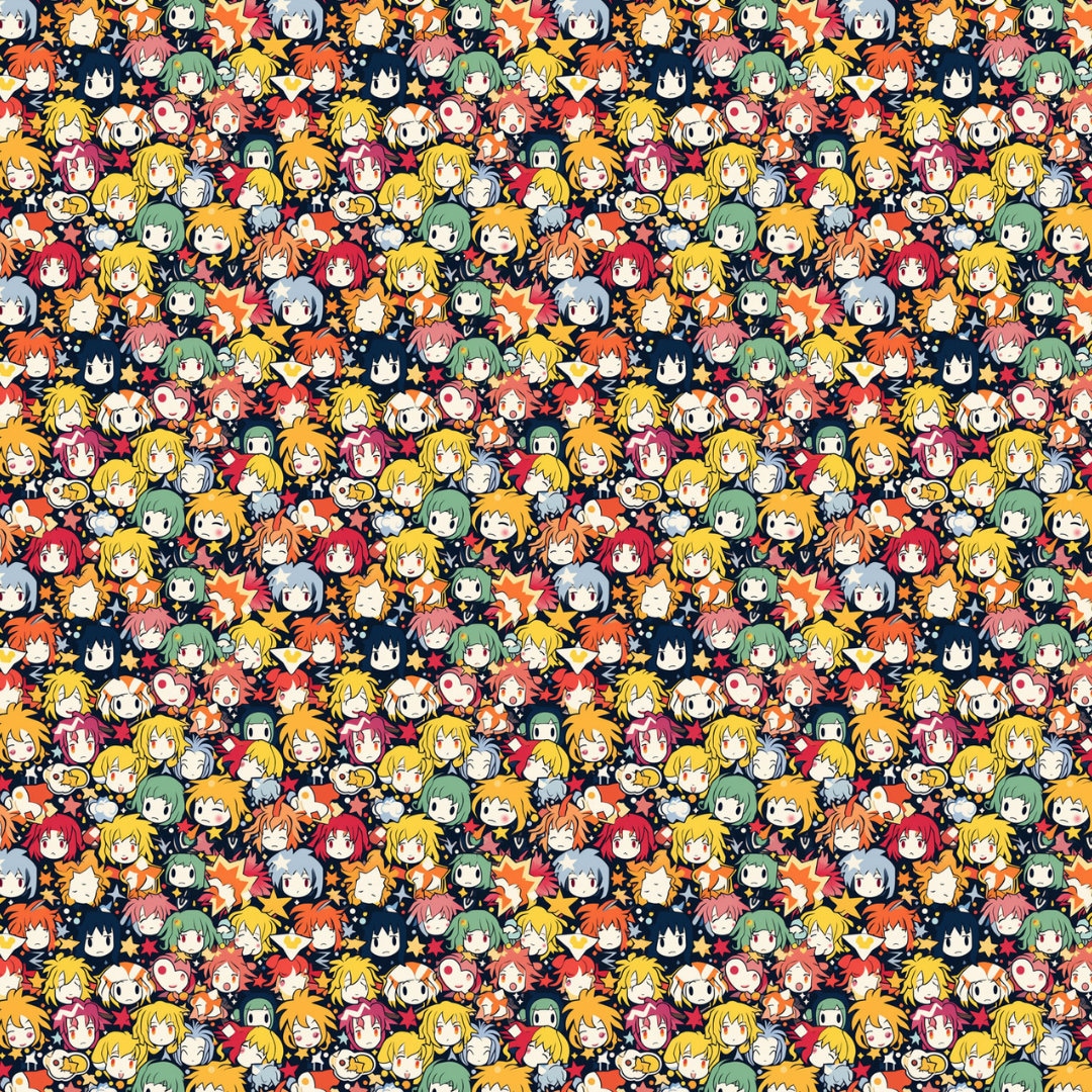 700+ Anime Patterns - Seamless Patterns - Anime Digital Paper - Digital ...