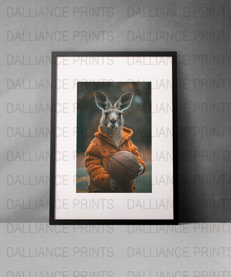 Kangaroo Poster - Kangaroo Print - Printable Wall Art - Animal Print ...