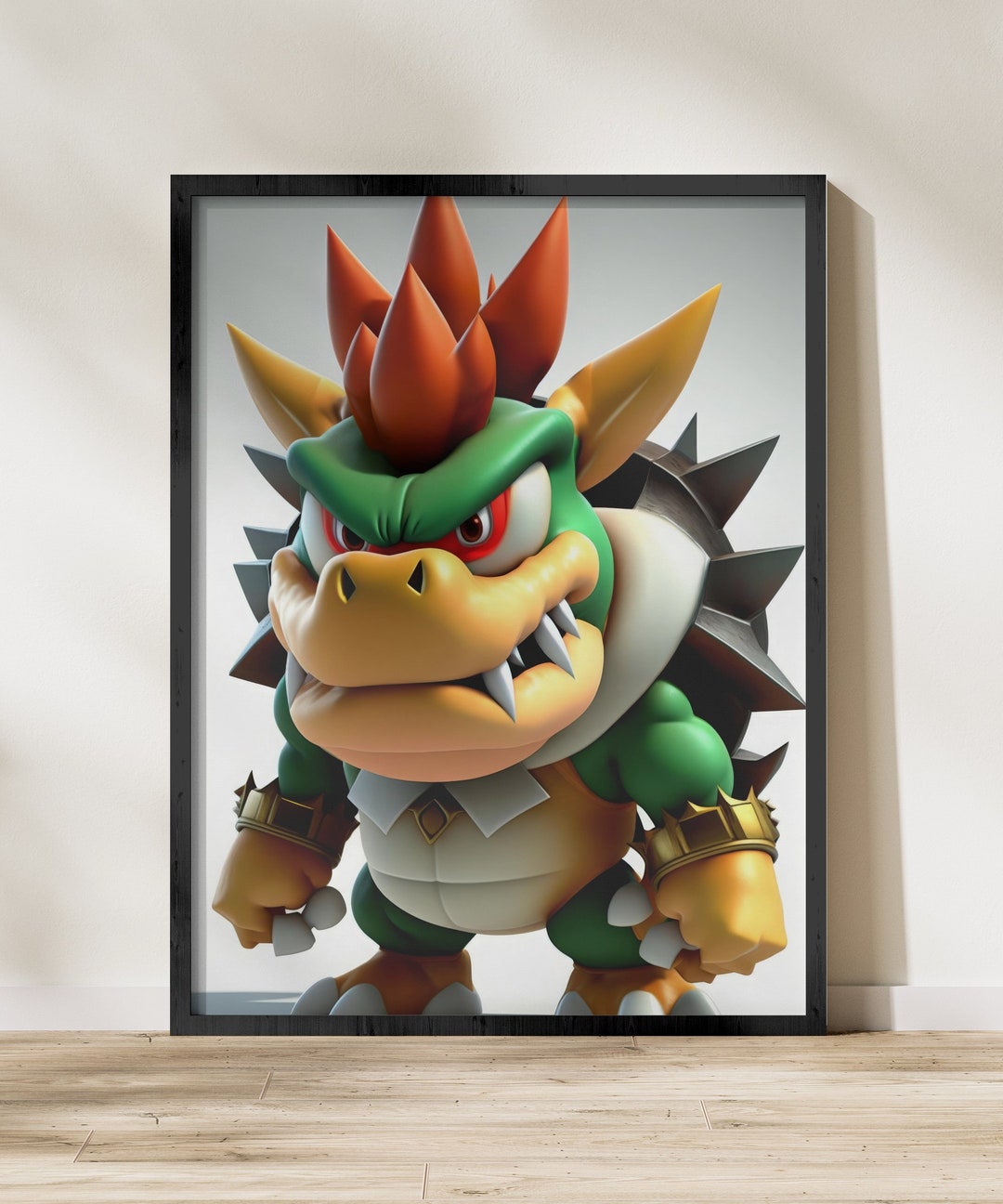 Bowser Wall Art - Bowser Print - Printable Wall Art - Digital Download ...