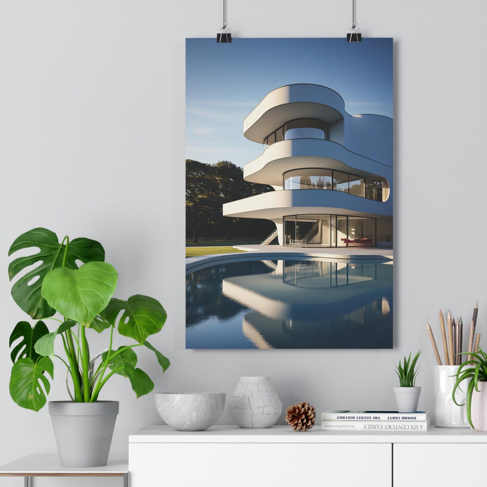 Modernist Villa Print: Le Corbusier Style Architecture Poster - Etsy