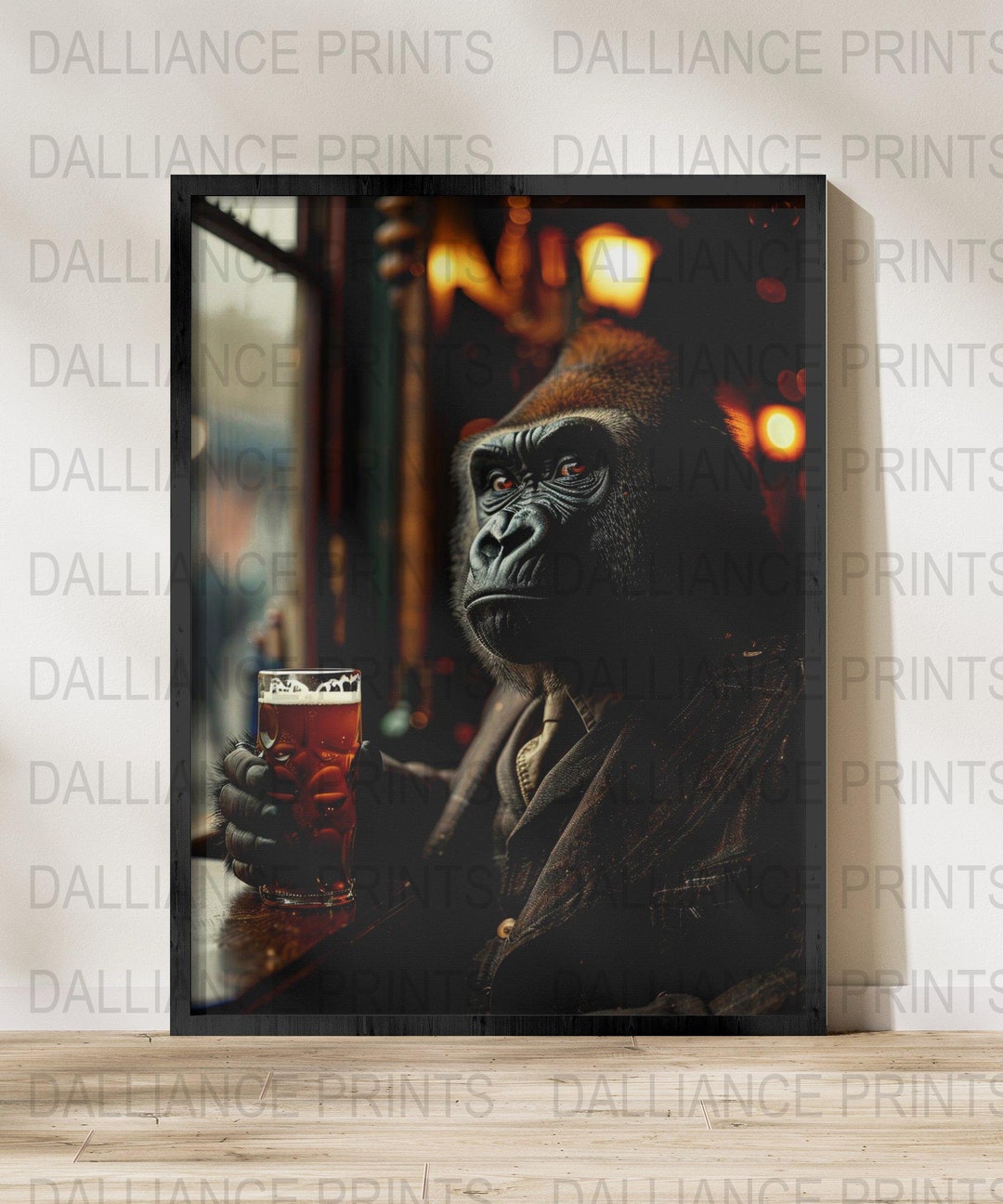 Gorilla Poster - Gorilla Print - Printable Wall Art - Animal Print ...