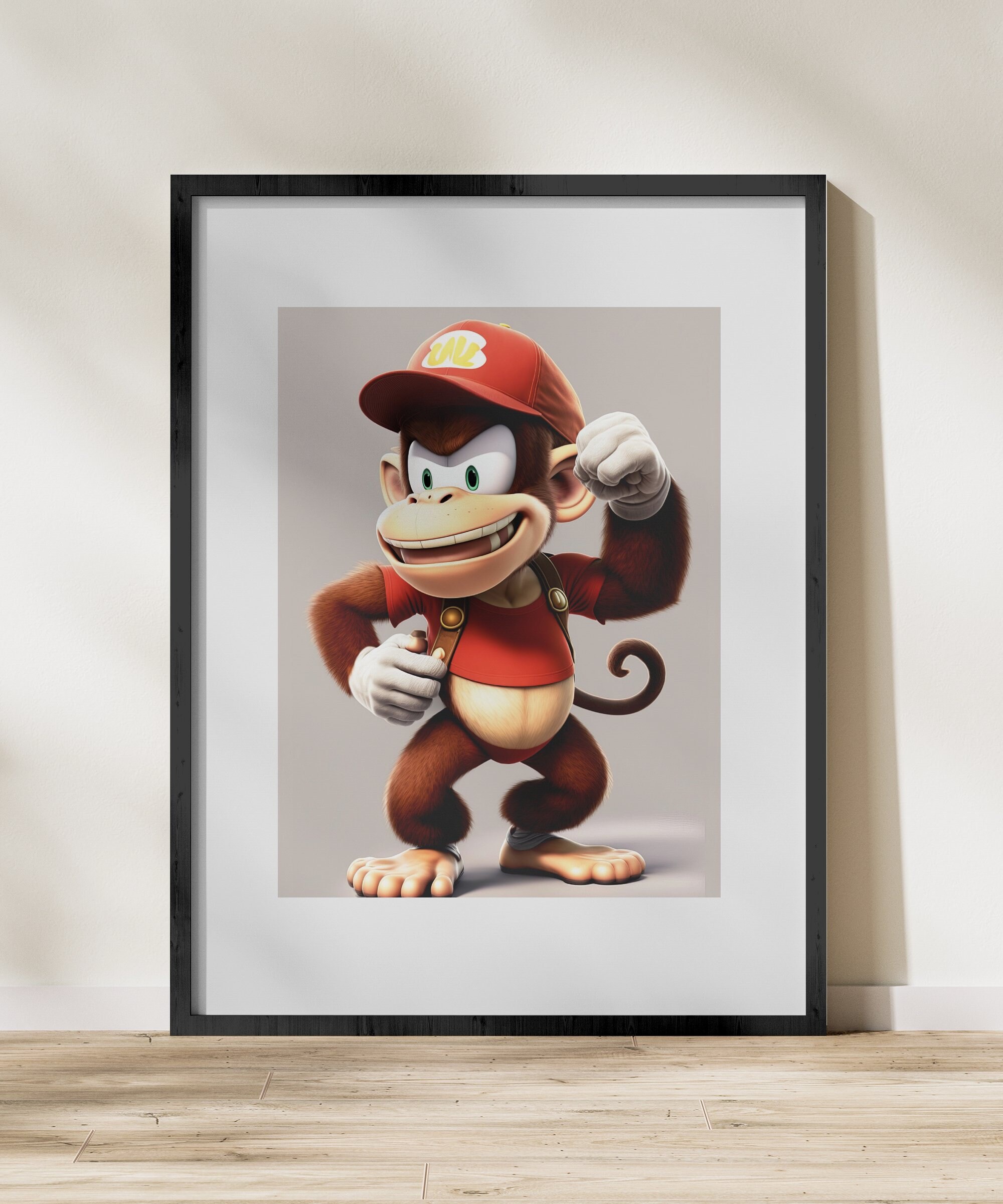 Diddy Kong Wall Art - Diddy Kong Print - Printable Wall Art - Digital ...