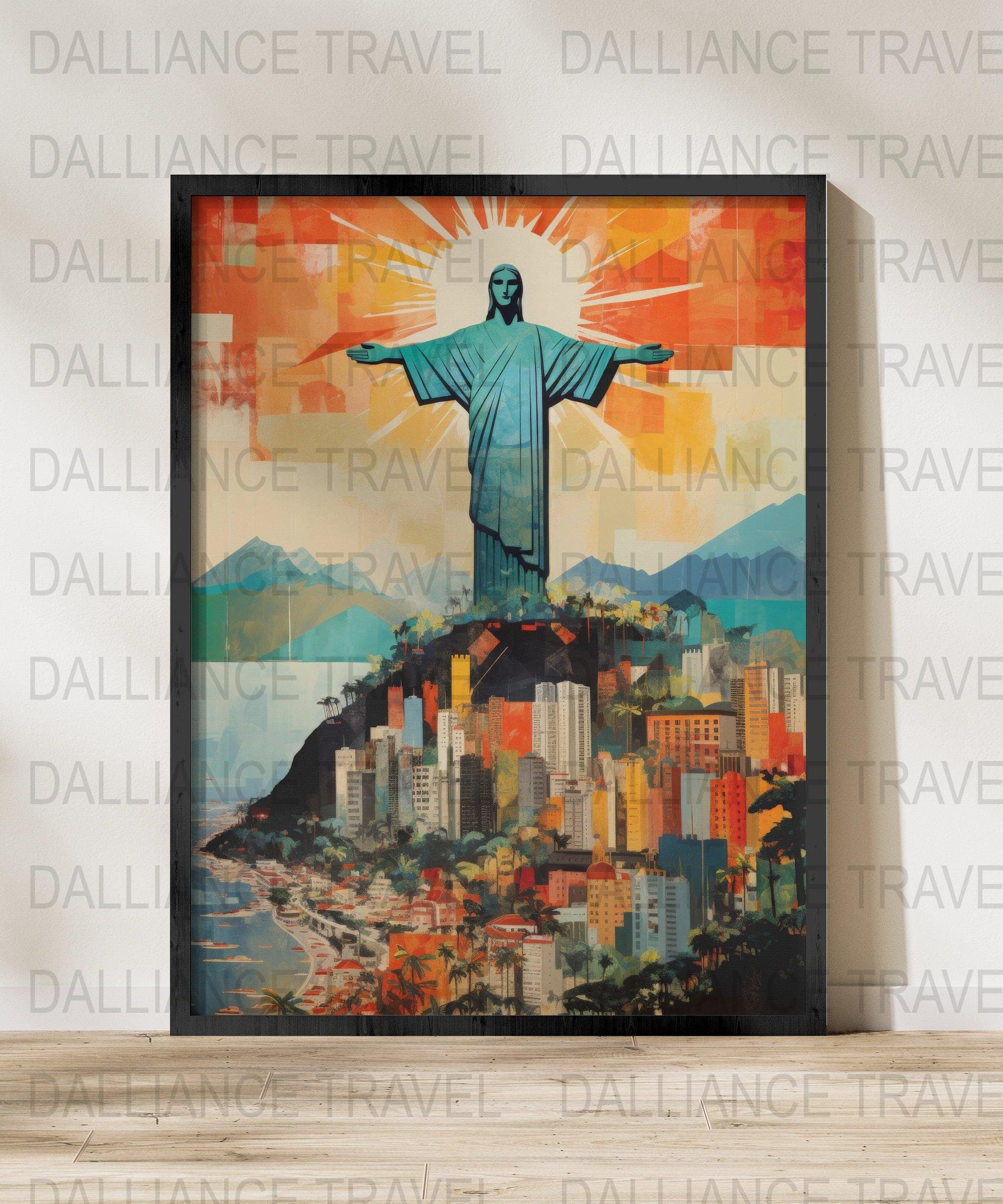 Rio De Janeiro Print Rio Poster Rio Wall Art Brazil Print South ...