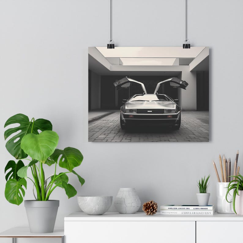 Delorean Poster: Iconic Sports Car Art Print - Etsy