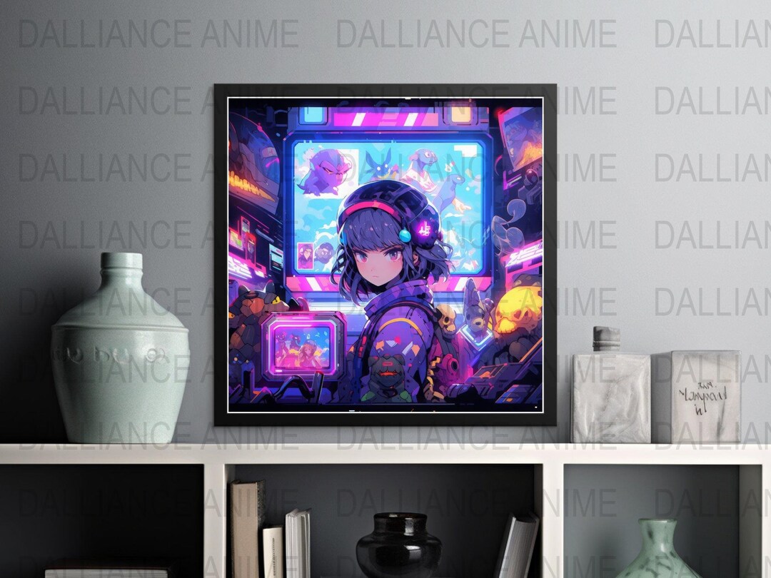 80s Anime Girl Art Print: Josei Style, Street Culture (digital Download ...