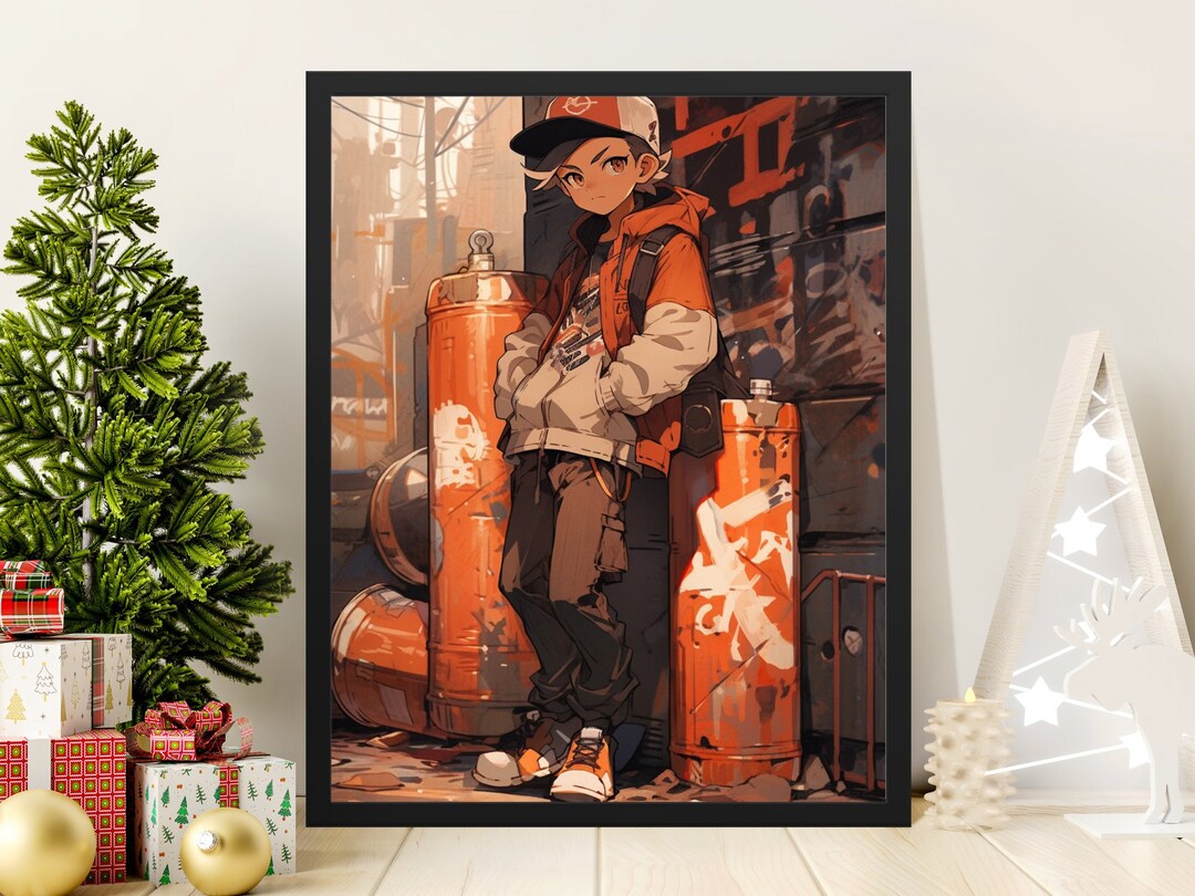 Anime Street Boy Art Print: Urban Style (digital Download) - Etsy