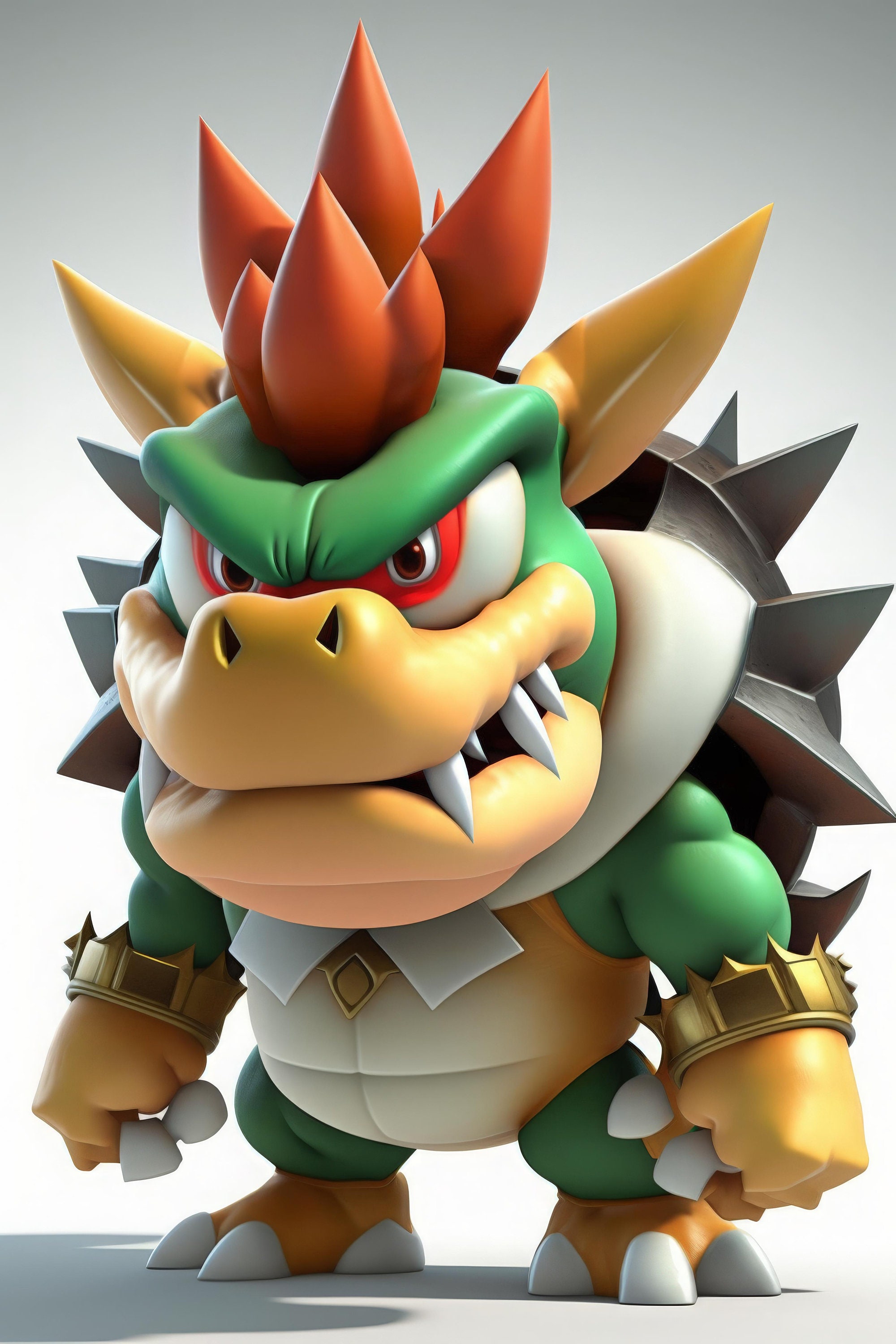 Bowser Wall Art Bowser Print Printable Wall Art Digital Download High ...