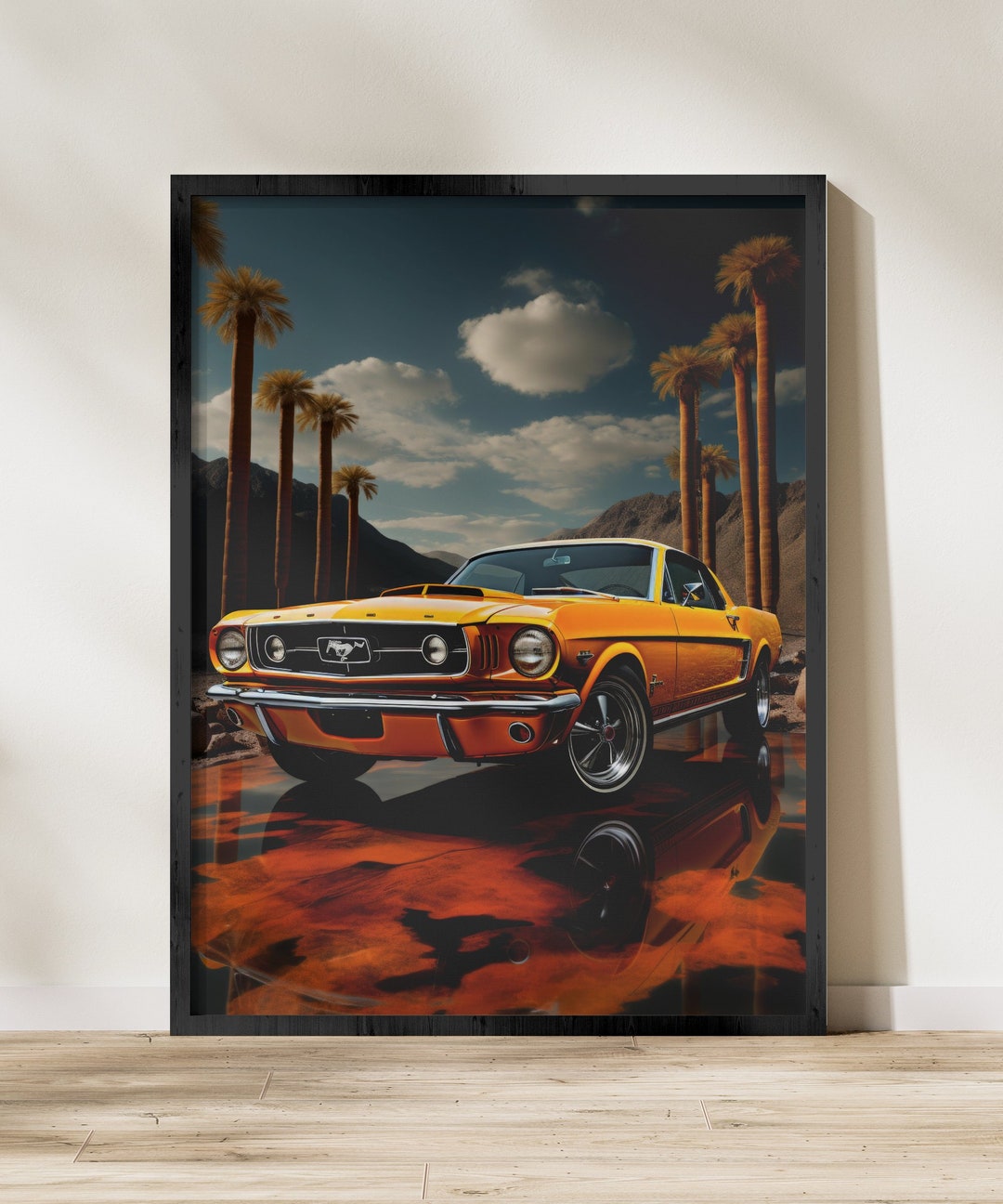 Ford Mustang Car Poster: Unique Wall Art (digital Download) - Etsy