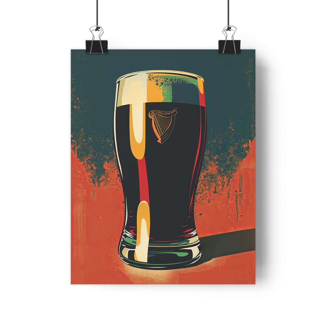 Guinness Beer Print: Irish Stout Poster, Bar Decor (museum Grade Paper ...