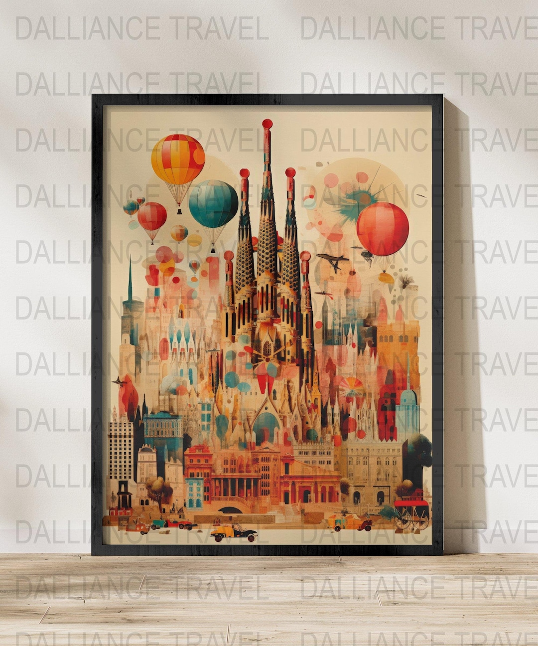 Barcelona Print - Barcelona Poster - Barcelona Wall Art - Spain Print ...