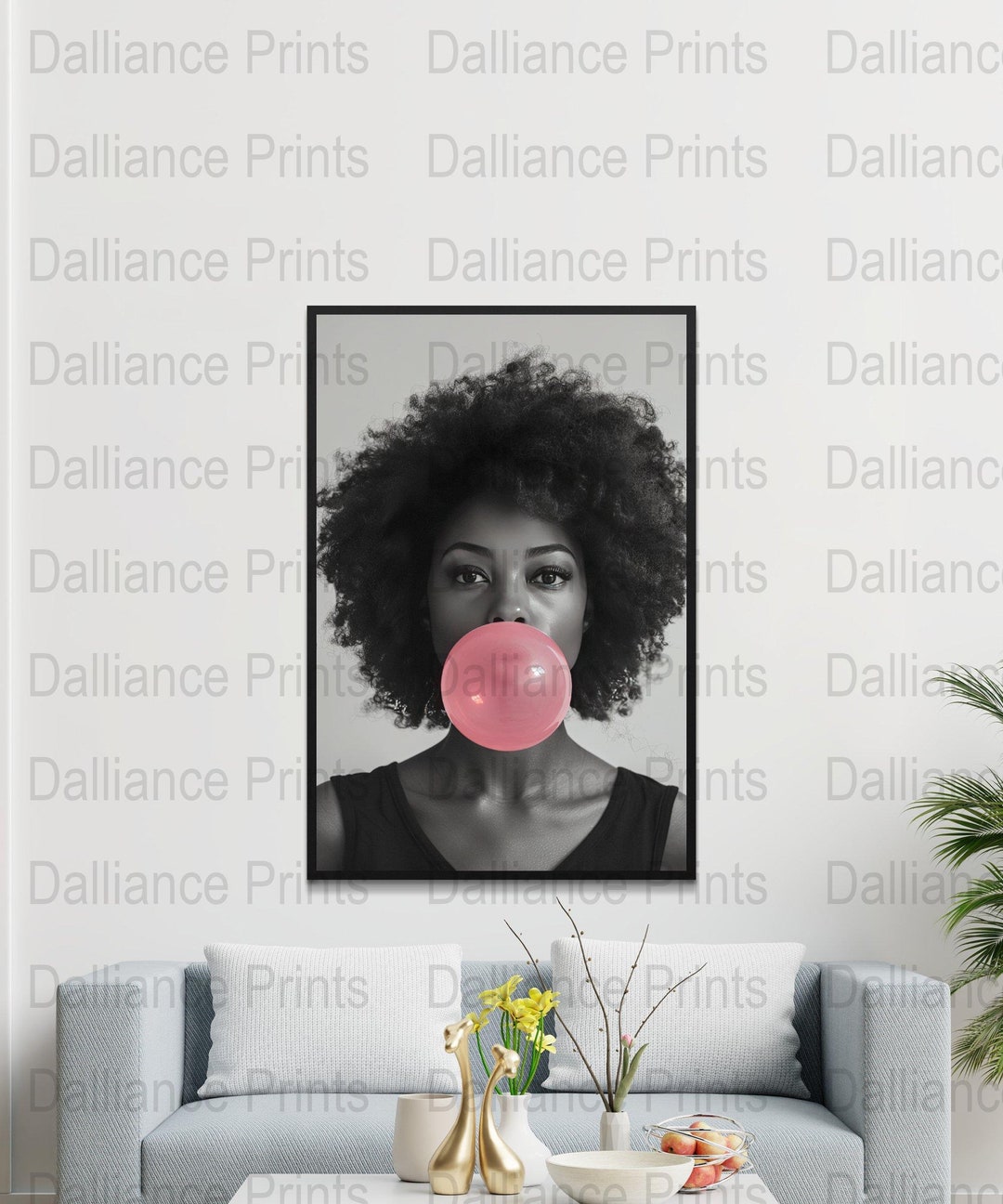 Bubble Gum Poster - Gum Print - Bubble Gum Wall Art - Afro Photo ...