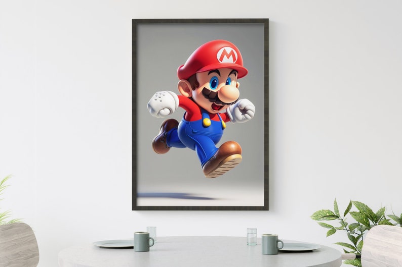 Super Mario Wall Art Super Mario Print Printable Wall Art Digital ...