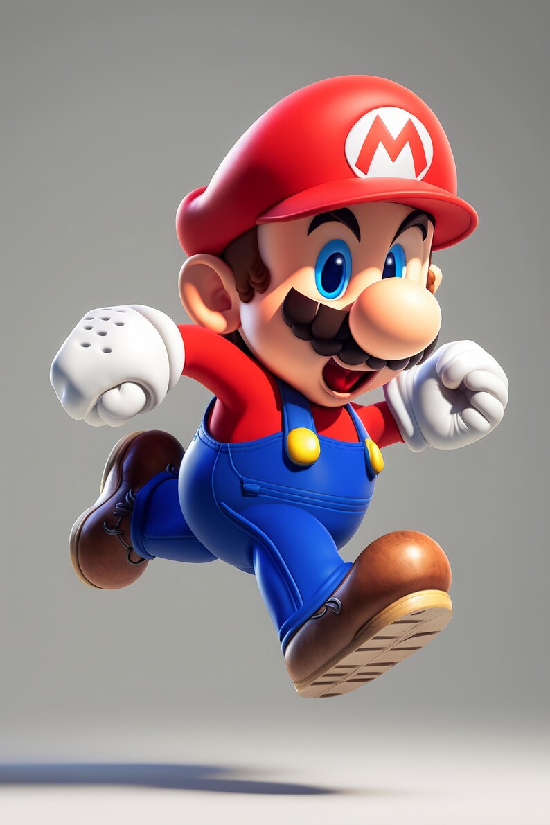 Super Mario Wall Art Super Mario Print Printable Wall Art Digital ...
