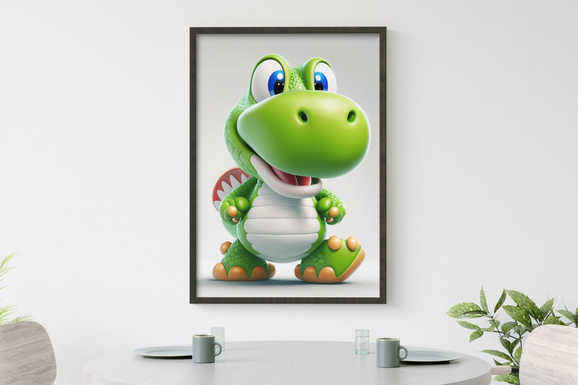 Yoshi Wall Art - Yoshi Print - Printable Wall Art - Digital Download ...