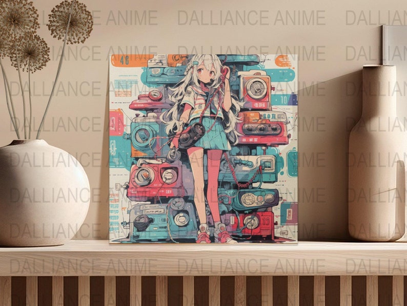 1960s Anime Character Print: Isekai Style Wall Art (digital Download ...