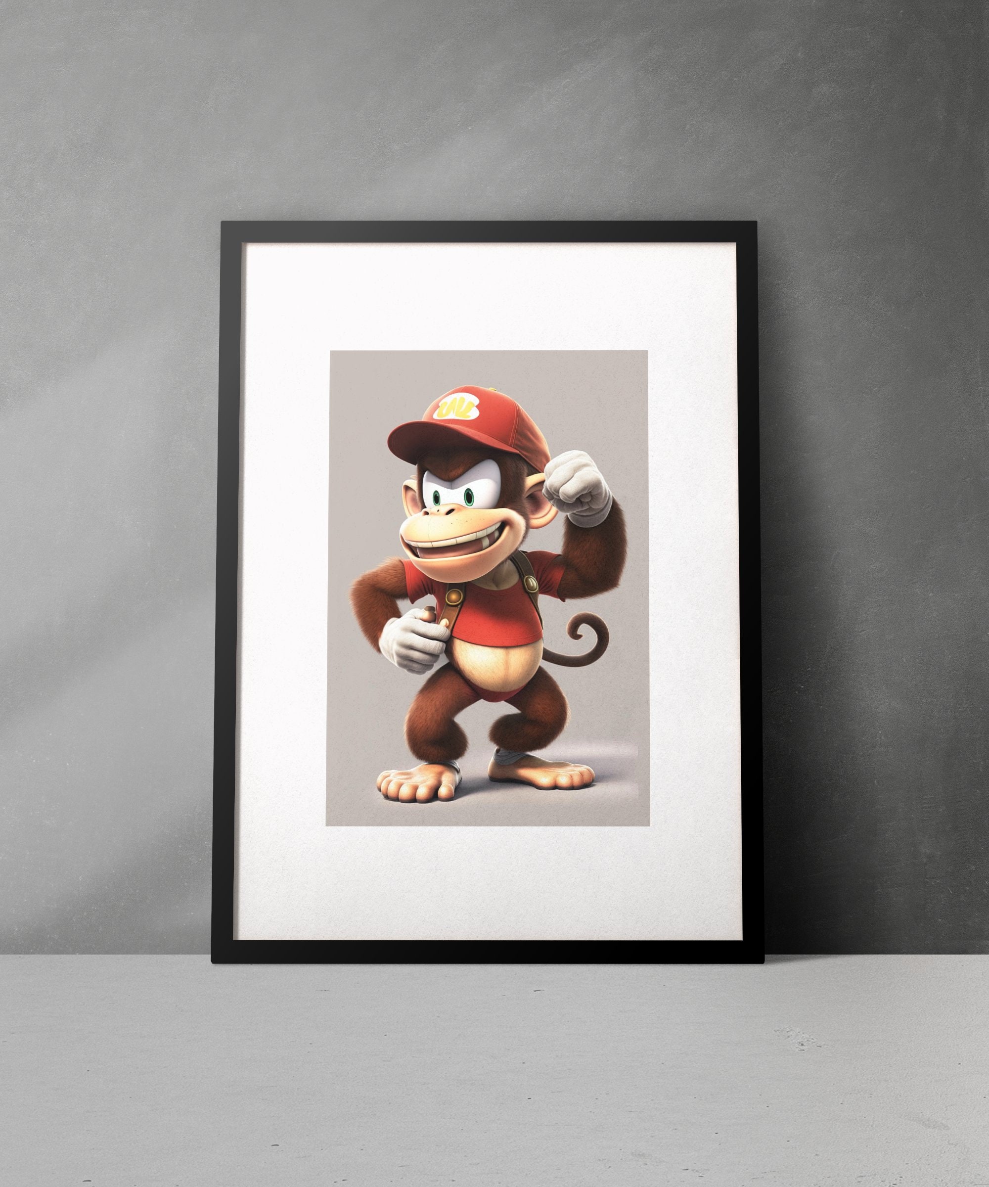 Diddy Kong Wall Art - Diddy Kong Print - Printable Wall Art - Digital ...