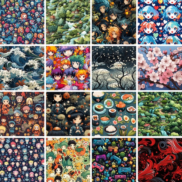 Anime Patterns - Etsy