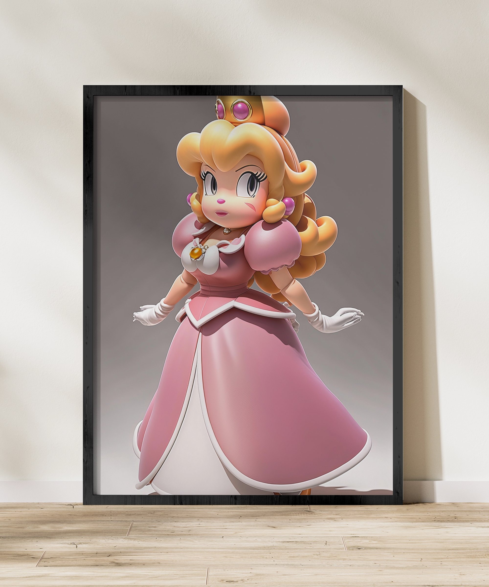 Princess Peach Wall Art Princess Peach Print Printable Wall Art Digital ...