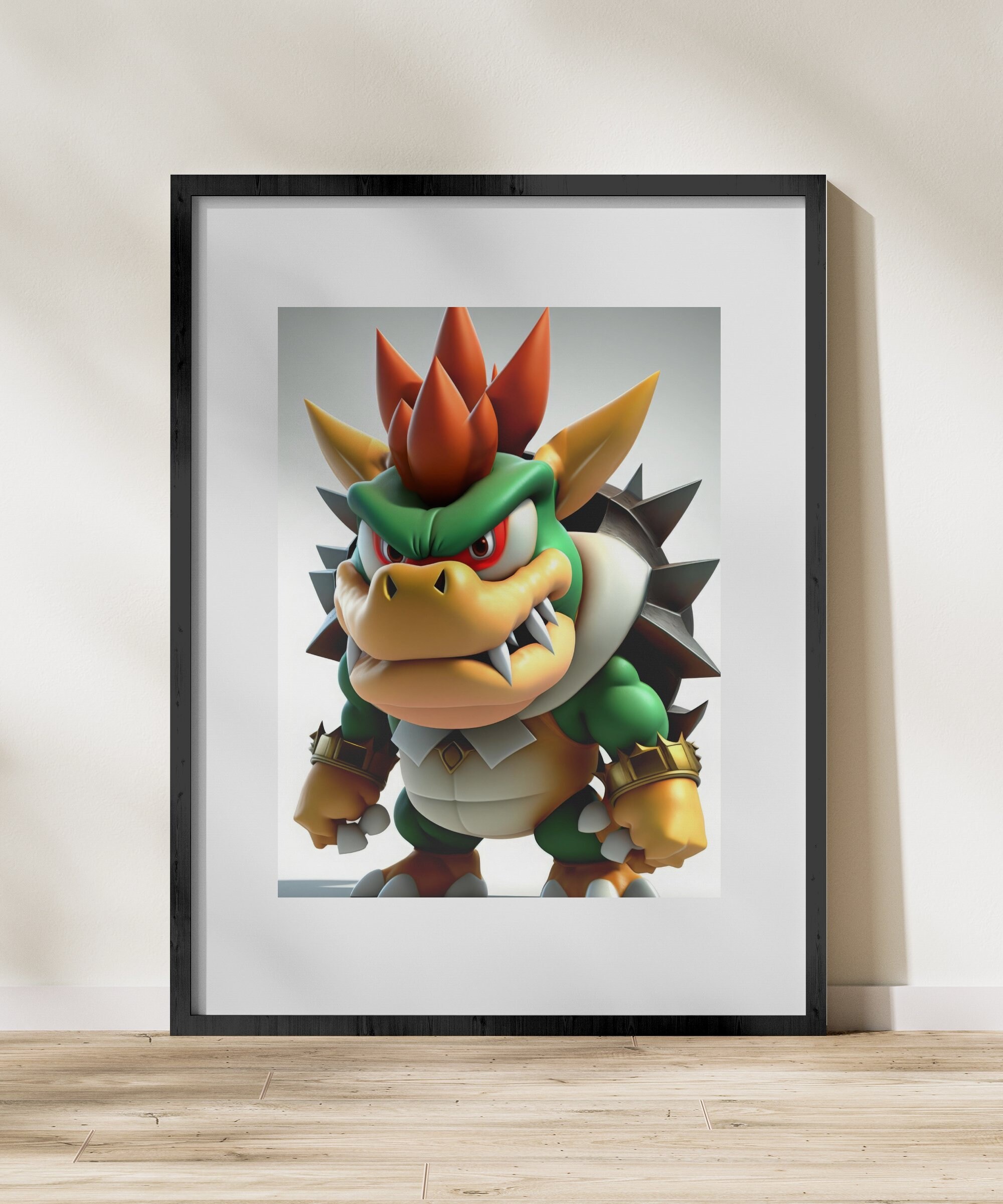 Bowser Wall Art Bowser Print Printable Wall Art Digital Download High ...
