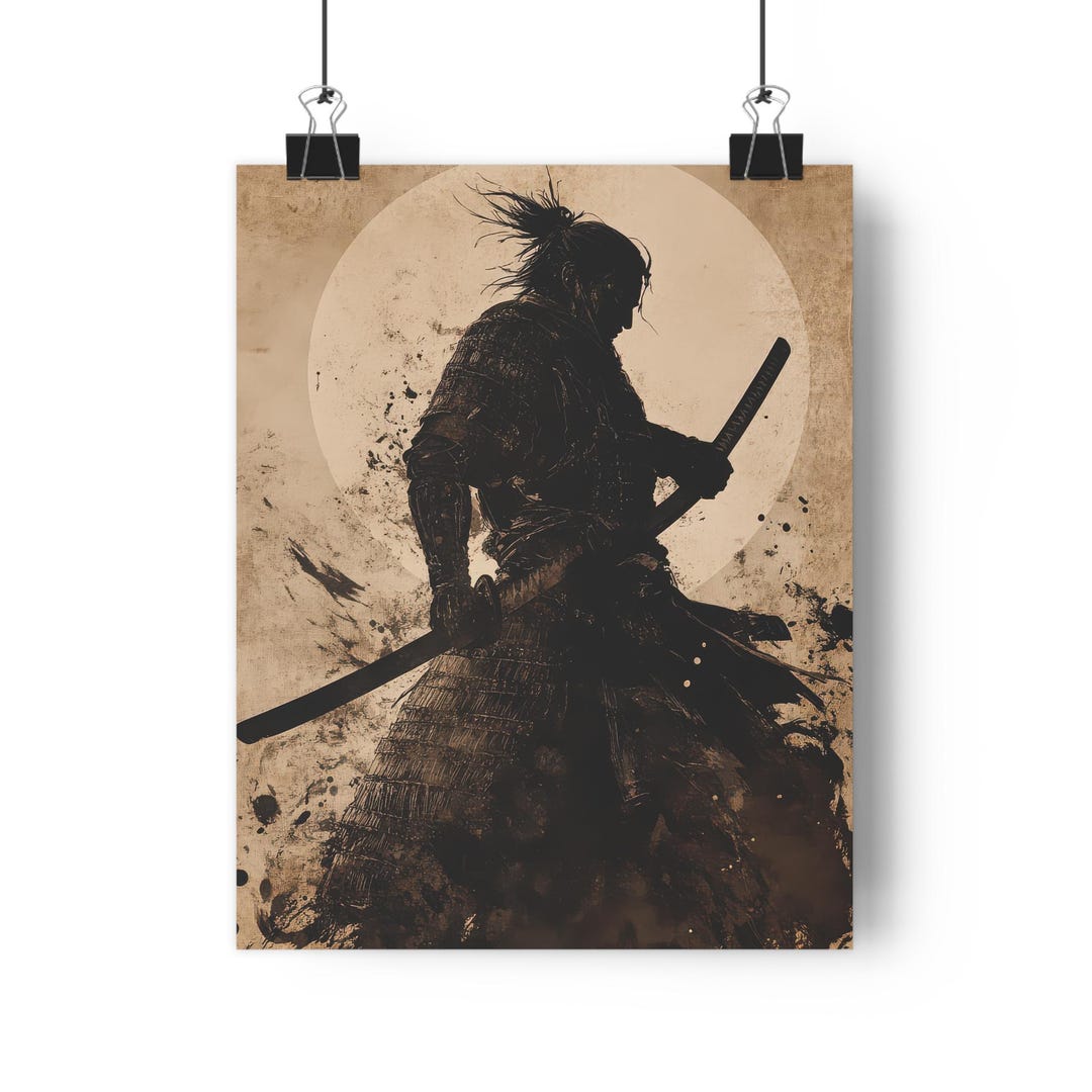 Samurai Moon - Etsy