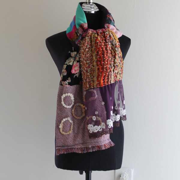 Upcycled Scarf - Etsy