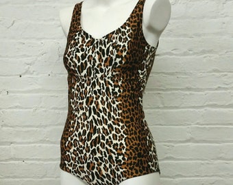 Leopard Print Swimsuit - Etsy