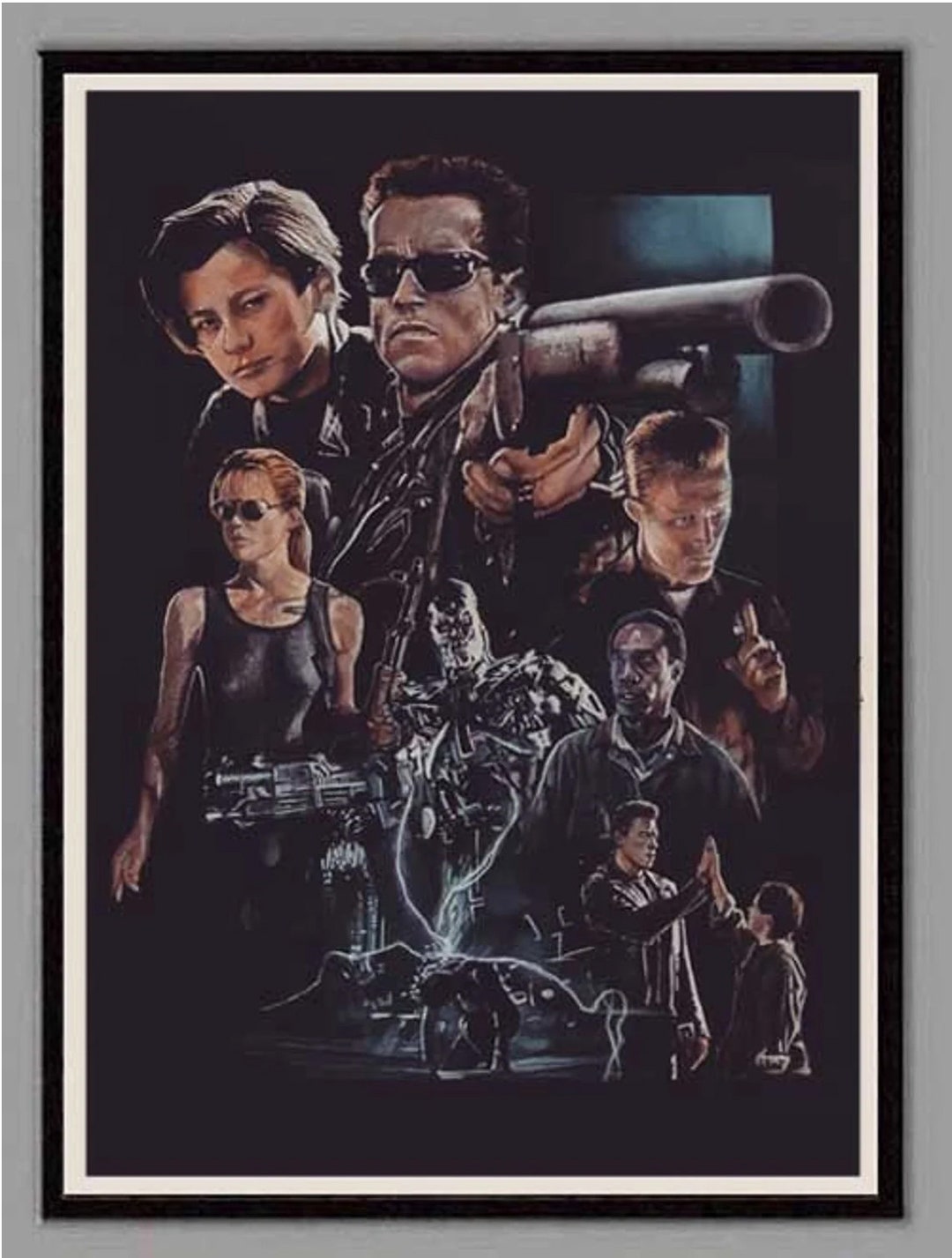Terminator 2 - Digital Print of Original Art - Etsy