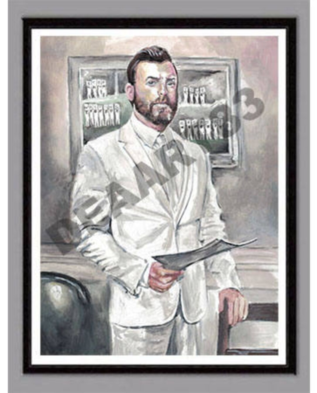 The Leftovers President Garvey Print of Original Handpainted - Etsy