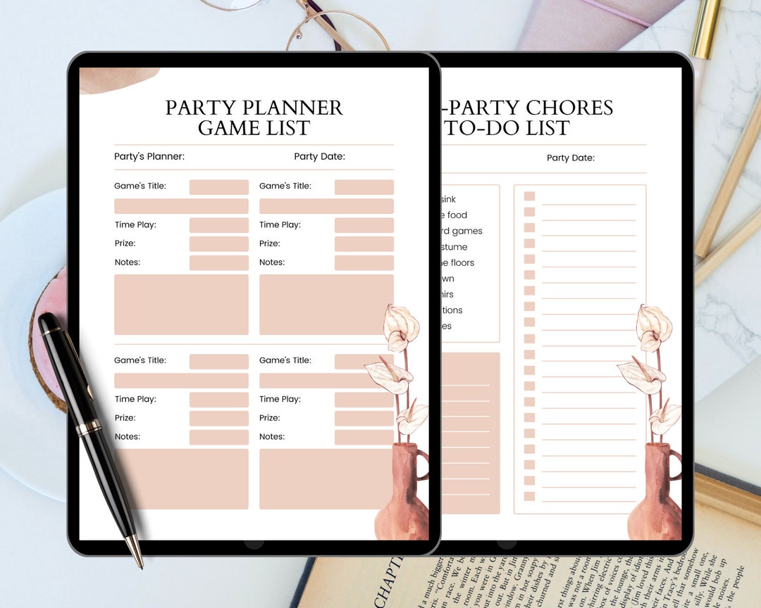 Printable Party Planner, Birthday Planner, Birthday Party Checklist ...