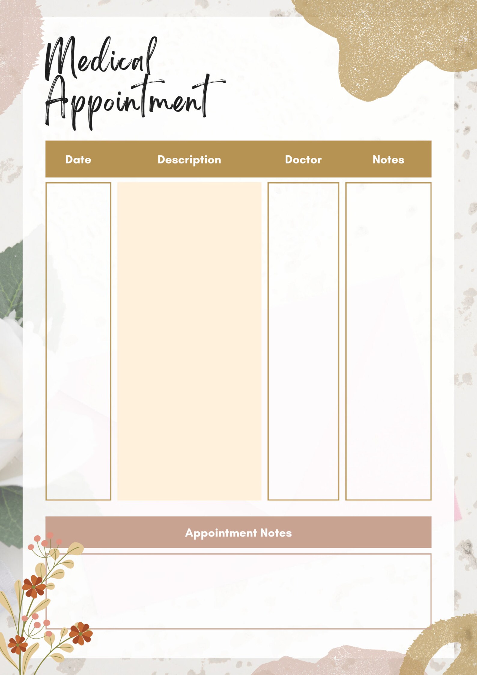 Medical Planner | Medical Printable | Healthcare Planner | Health ...