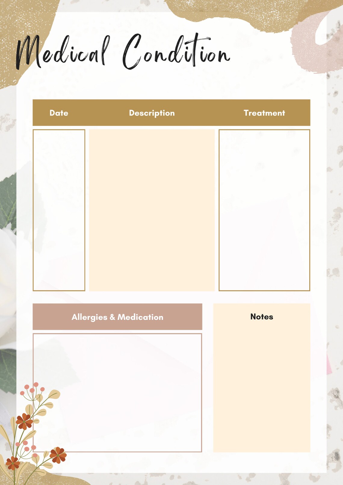 Medical Planner | Medical Printable | Healthcare Planner | Health ...