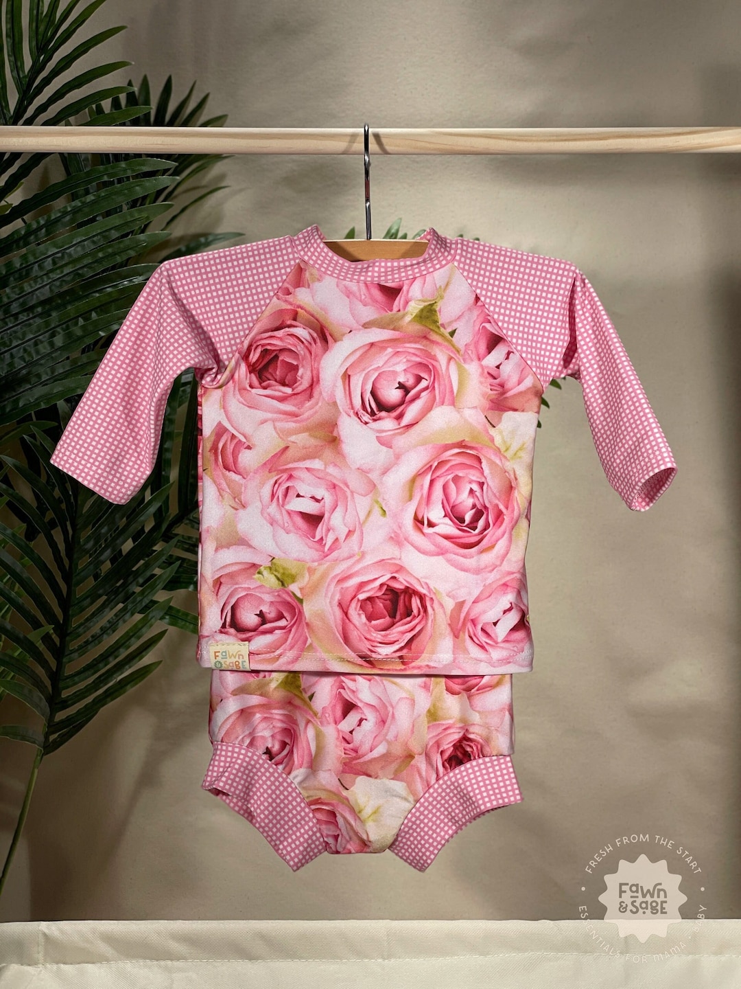 Rosie Posie, Baby Rash Guard Swim Set - Etsy