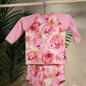 Rosie Posie, Baby Rash Guard Swim Set - Etsy