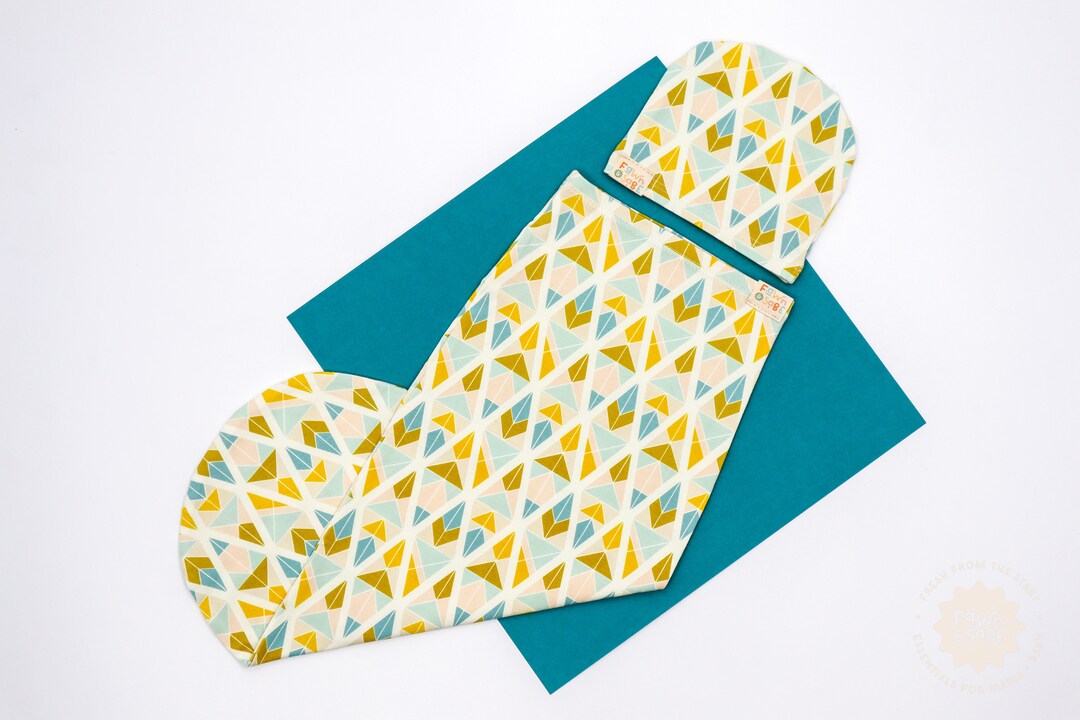 Pastel Diamond, Original Cocoon Swaddle Sack Beanie Hat Set - Etsy